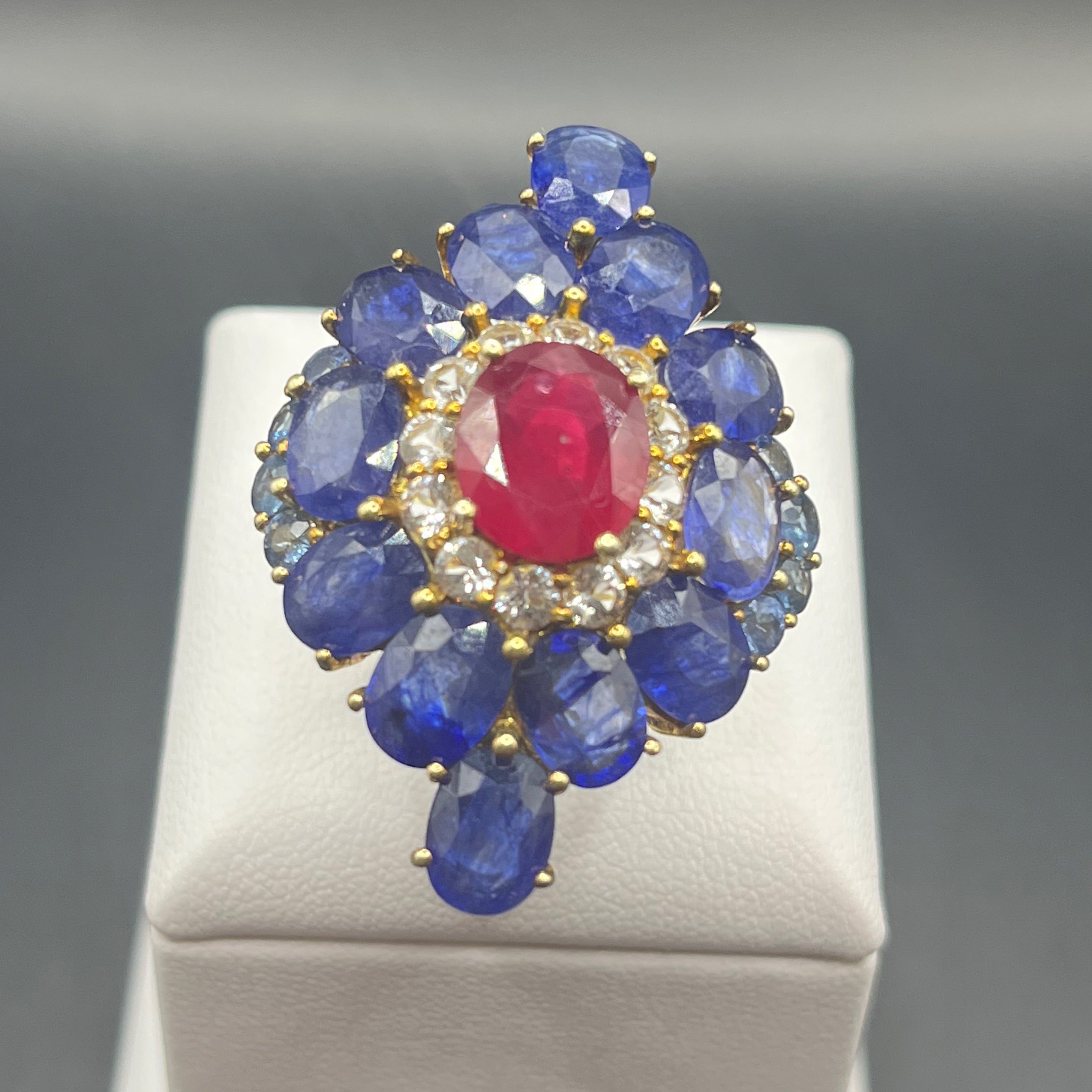 Natural Ruby with natural Blue sapphire | Siam Exclusive Gems & Jewelry USA