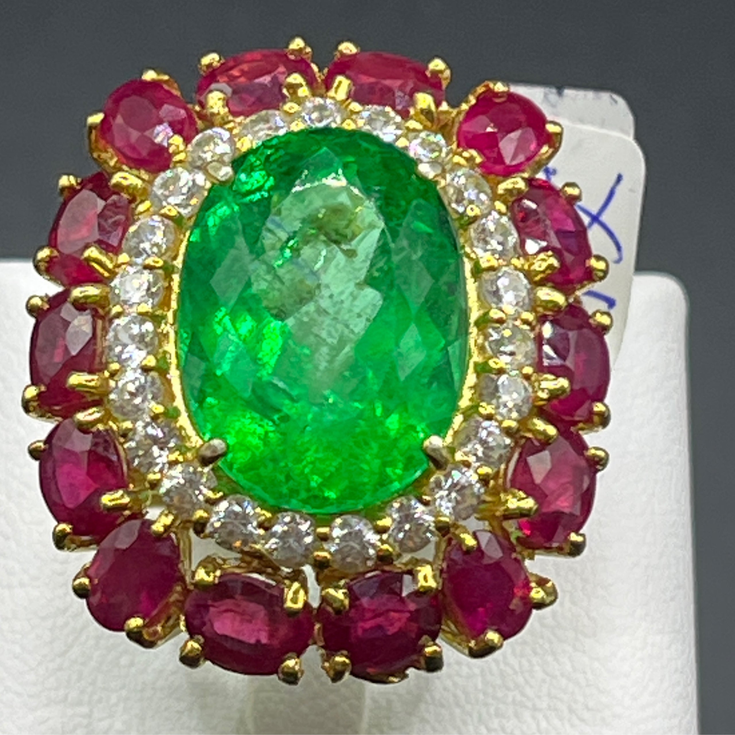Natural beryl Emerald with ruby | Siam Exclusive USA LLC